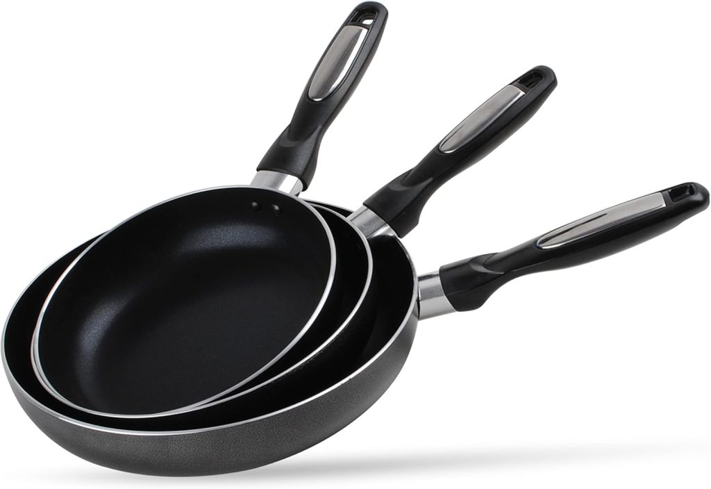 Alpine Cuisine Fry Pan Aluminum 3pc Review | Nice Cookware