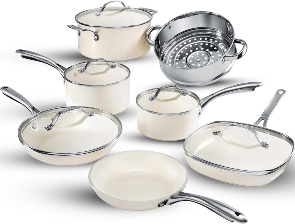 Gotham Steel 12 Pc Ceramic Cookware Set Review | Nice Cookware