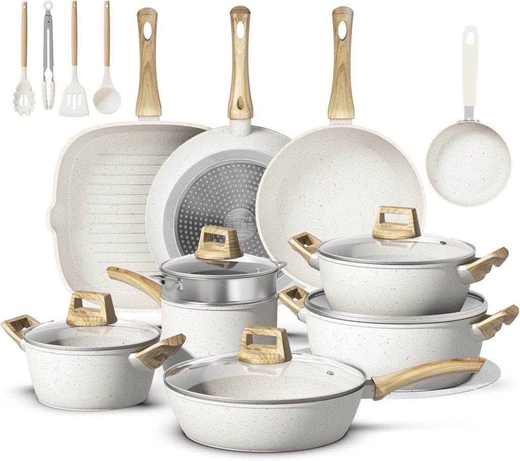 25-Pcs Nonstick Ceramic Cookware Set review – Nice Cookware